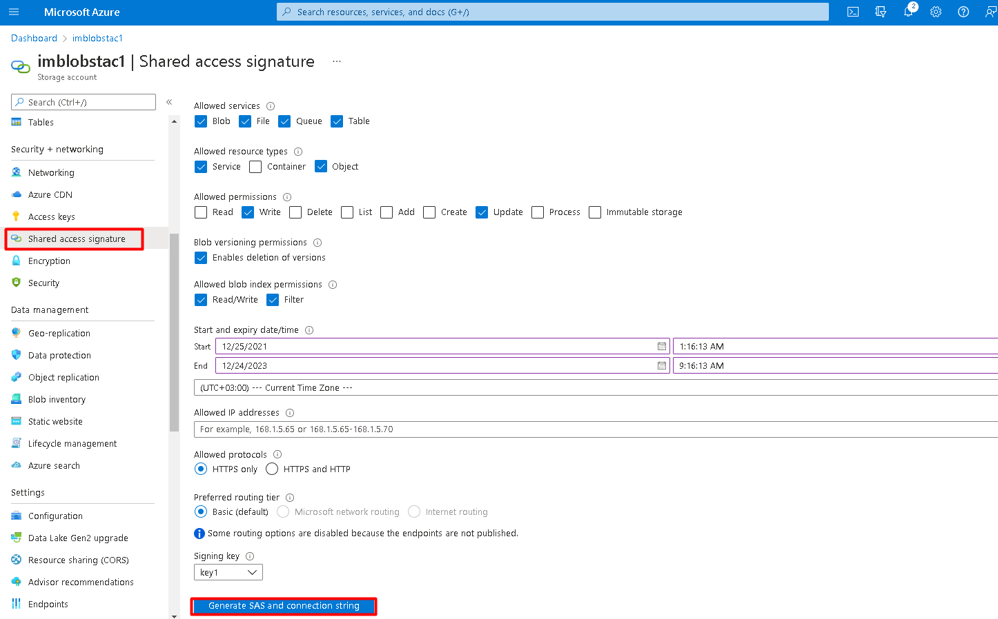 How To Generate An Azure SAS Token